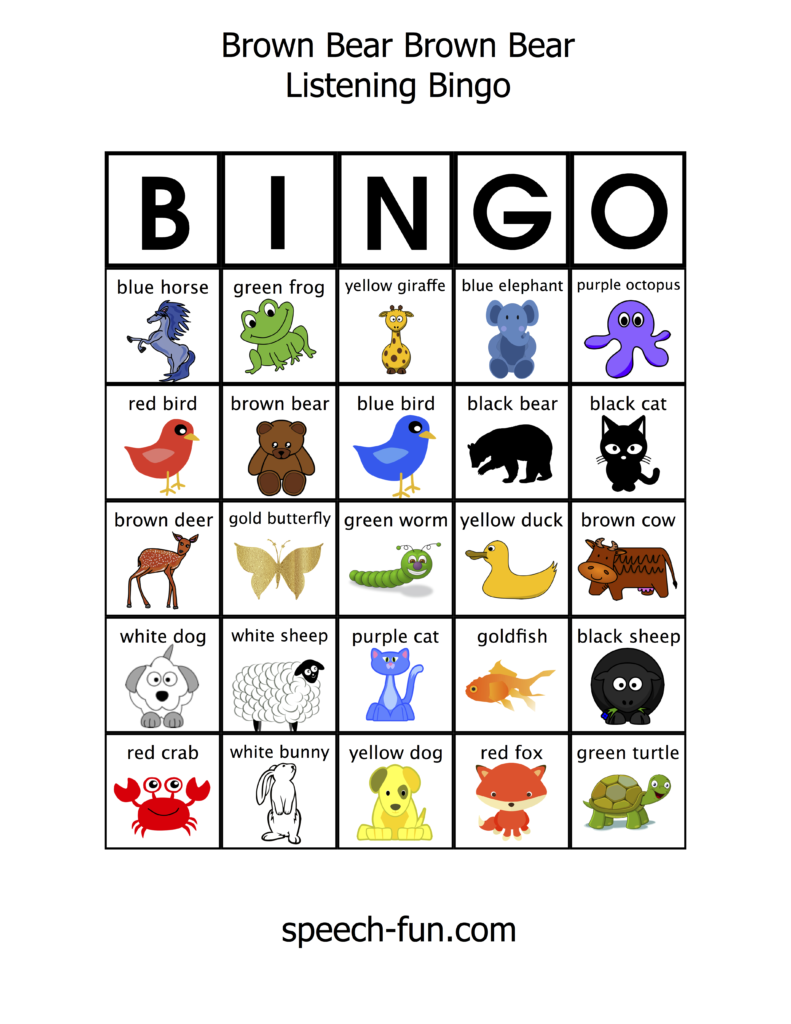 Brown Bear Brown Bear - Speech Kids Calgary