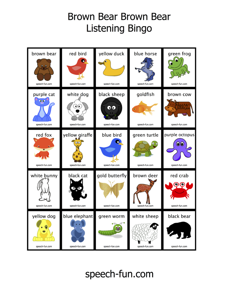 Brown Bear Brown Bear - Speech Kids Calgary