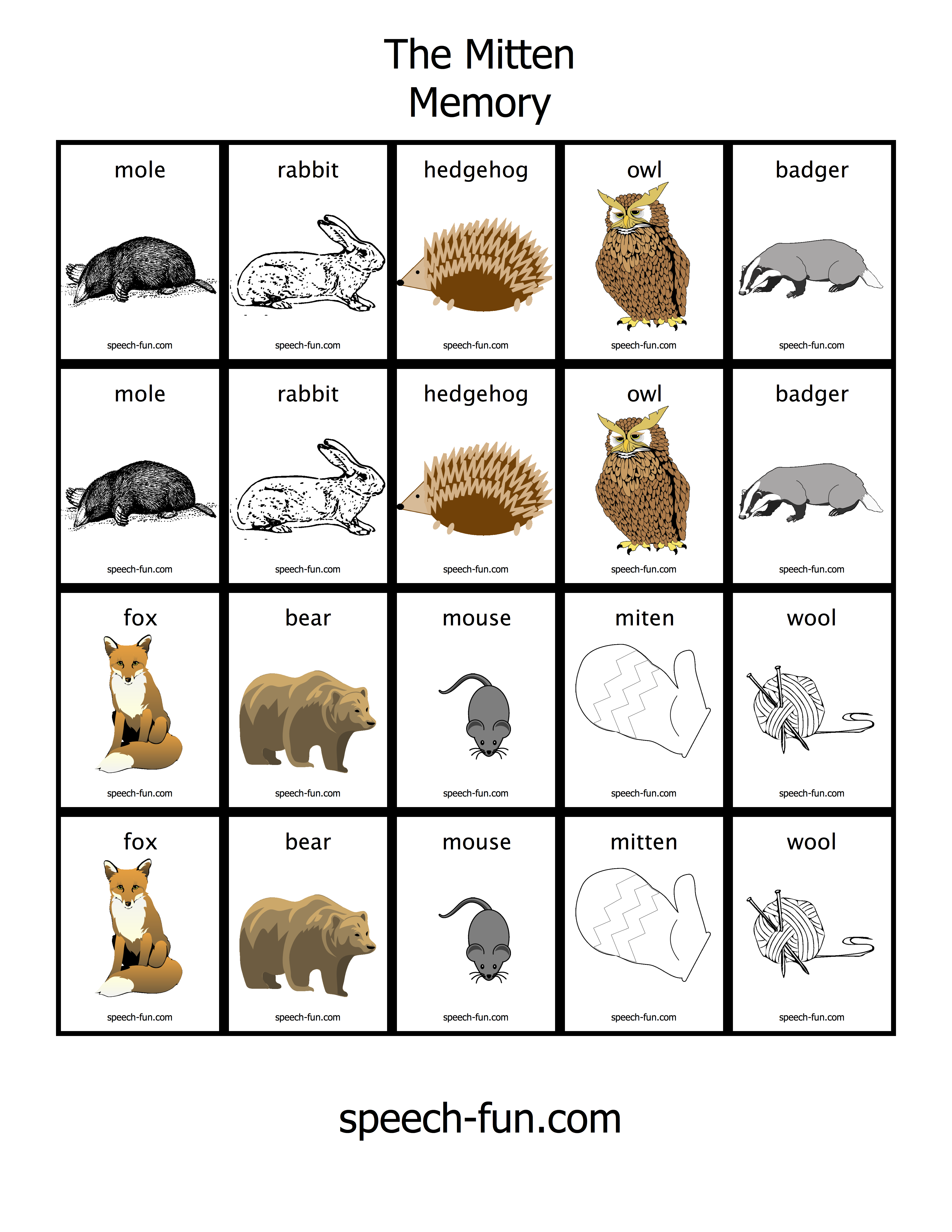 The Mitten - Speech Kids Calgary